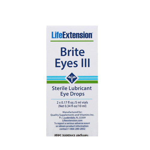 Life Extension Brite Eyes III配方滴眼液，FDA认可配方！|海淘实验室